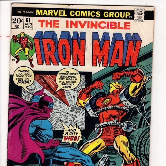 Marvel | Office | Iron Man 6 Fine Very Fine Condition 1973cardboard ...